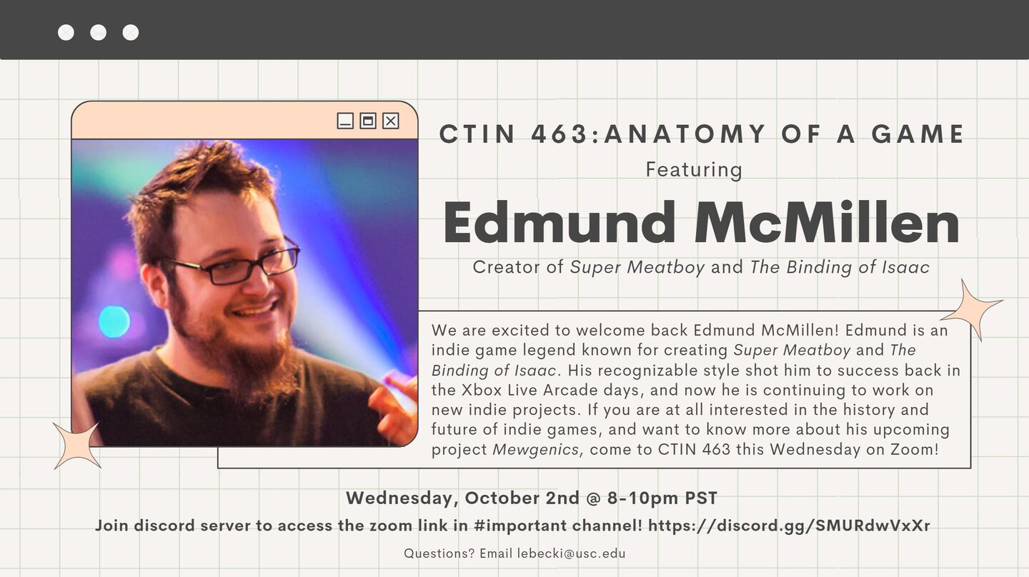 Edmund McMillen: indie as ever – Annenberg Media